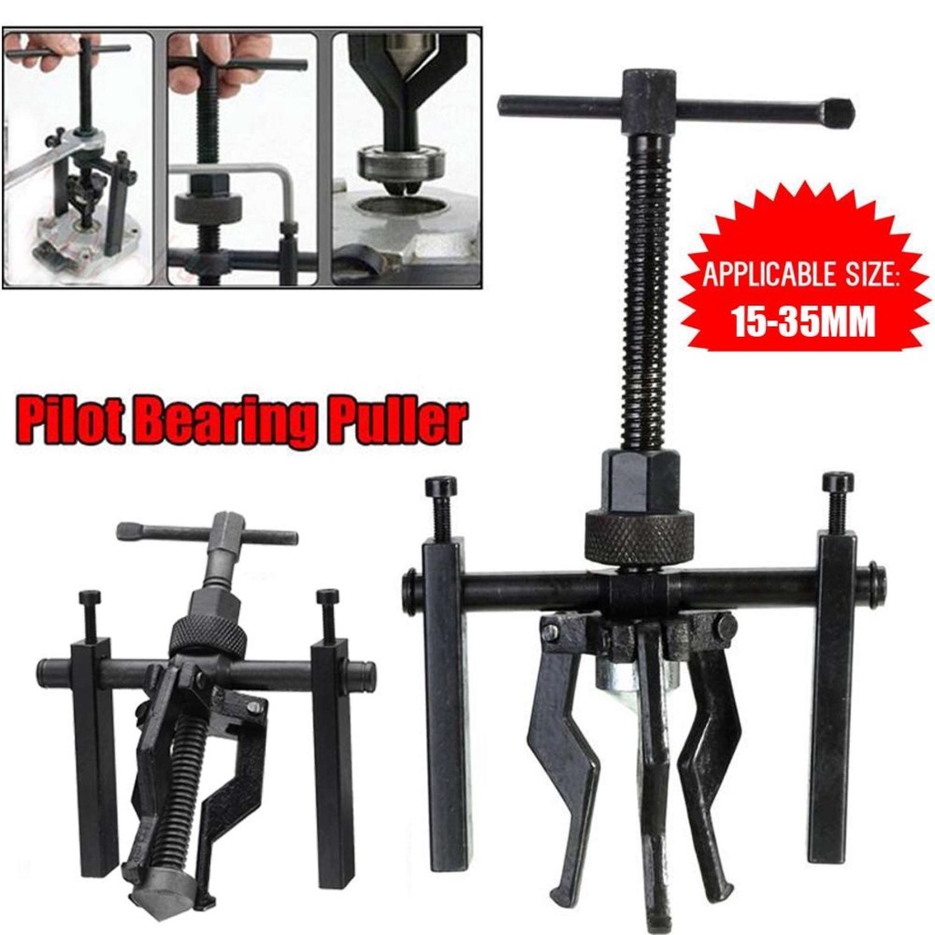 3-Jaw Pilot Bearing Puller Inner Wheel Gear Extractor Bushing Remover ...