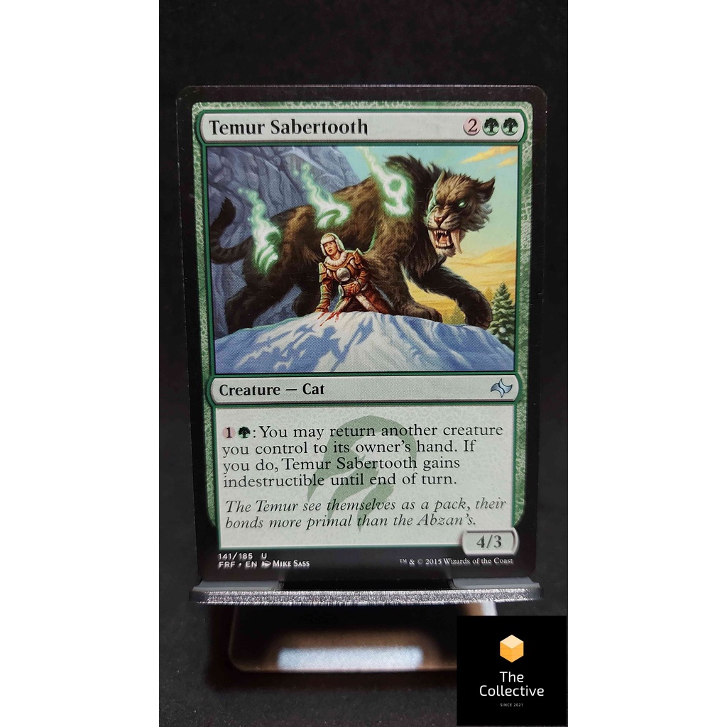 Magic the Gathering - MTG Card Game - Temur Sabertooth [GREEN] / [ID ...