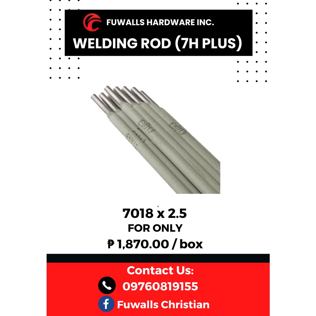 Welding Rod 7018 x 2.5 ( 7H PLUS ) | Shopee Philippines