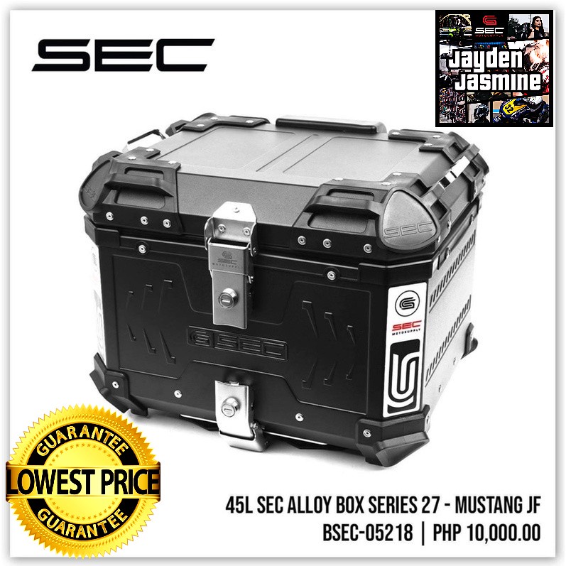 Mustang/Vermount/Performance 45l alloy top box | Shopee Philippines
