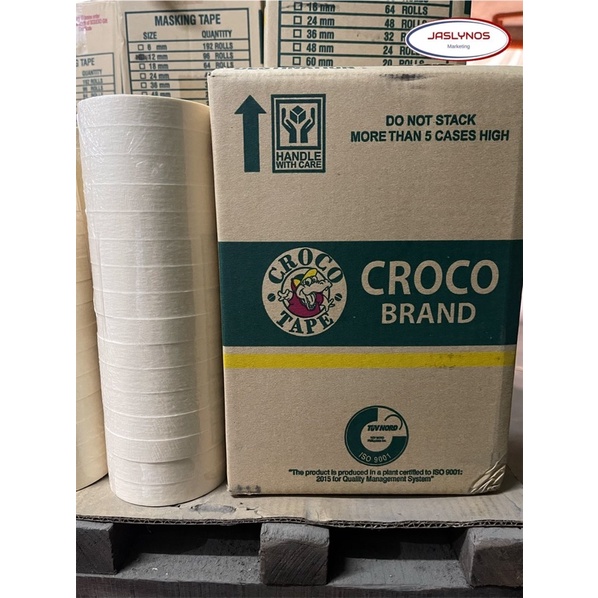 CROCO BRAND Masking Tape 3/4" sold per box (64rolls) | Shopee Philippines