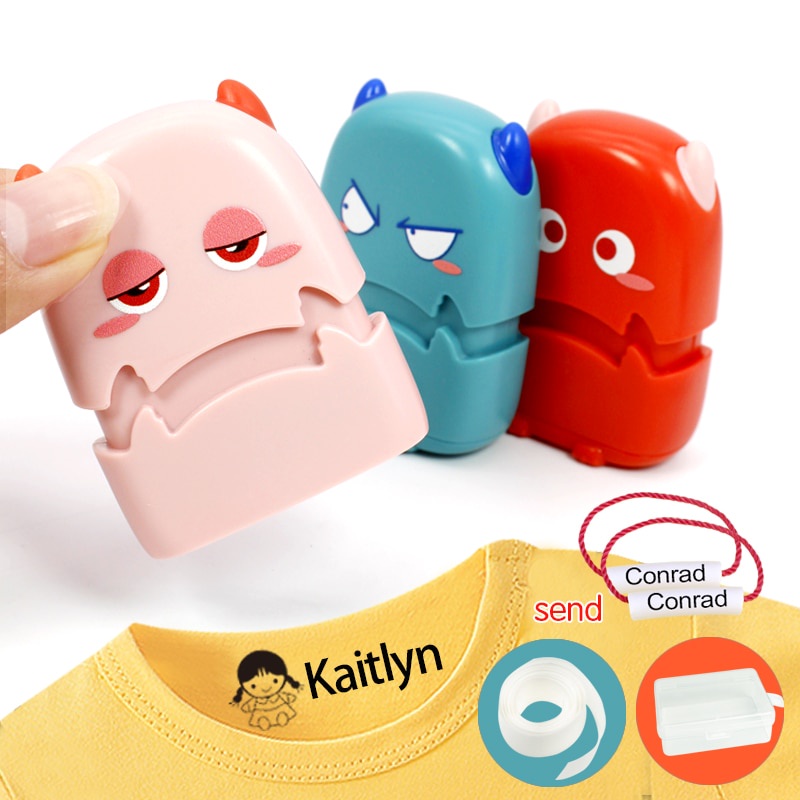 【Free ink】Custom-Made Baby Name Stamp DIY For Children Name Seal ...