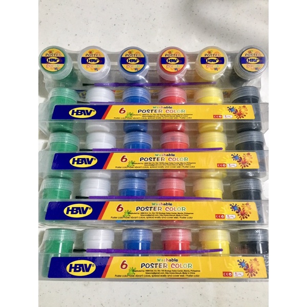HBW POSTER PAINT 6 colors | Shopee Philippines