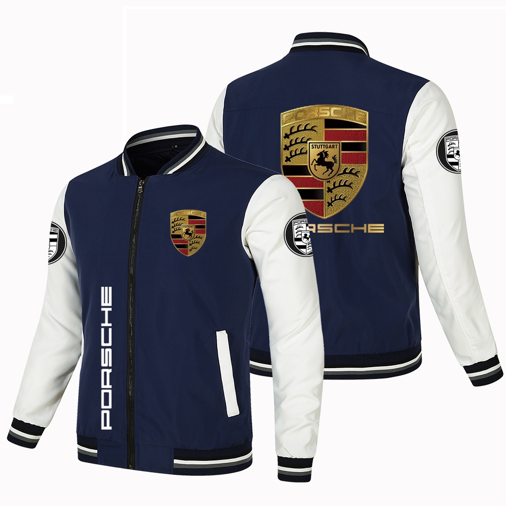 Porsche LOGO Jacket 2022 New Style Baseball Uniform Sports Men's Thin ...