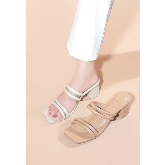 MILLEY 2-Pair Plump Strap 2.5-Inch Block-Heel Sandals | Shopee Philippines