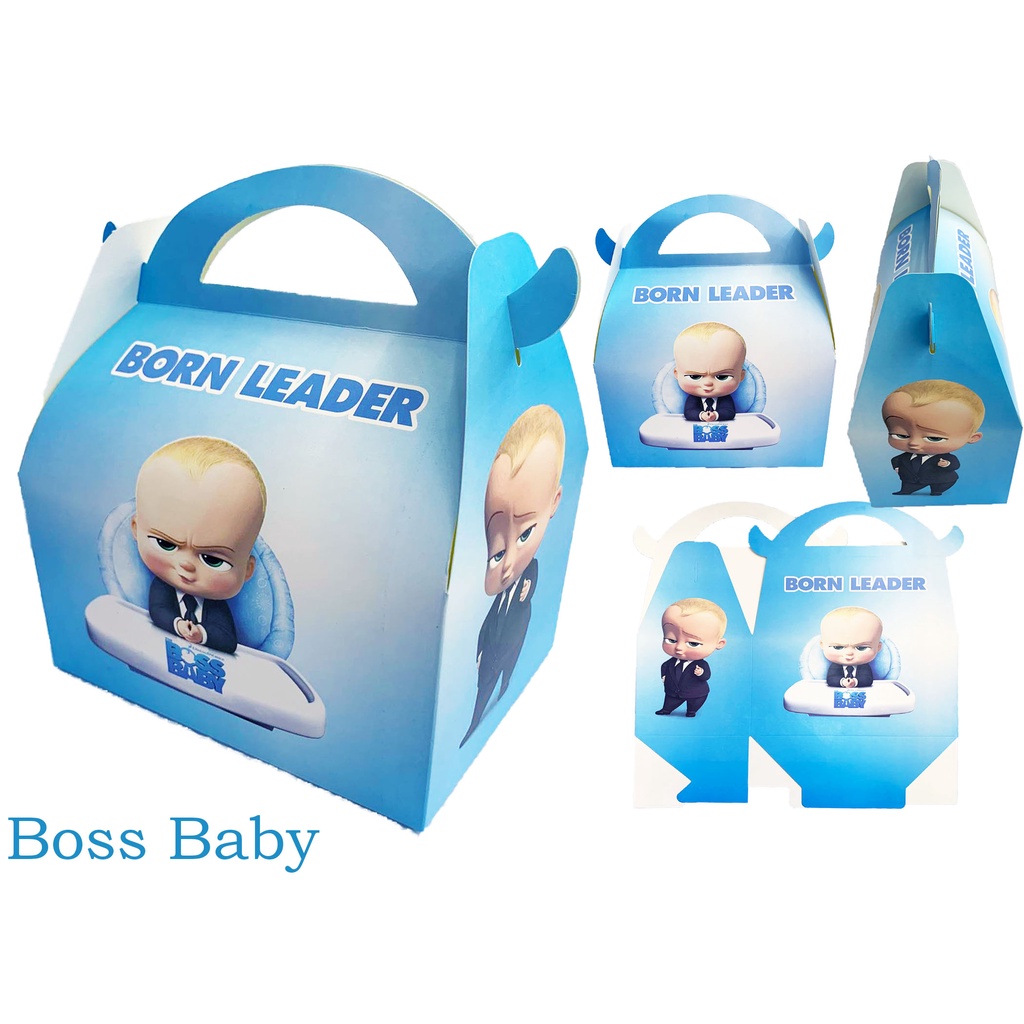 10pc Boss Baby Donut Box for Cake Takeout Gift Prizes Giveaway Happy ...