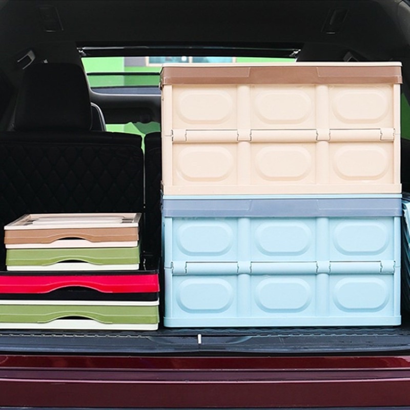 Plastic Foldable Auto Organizer Car Organizer Trunk Storage Box Backup ...