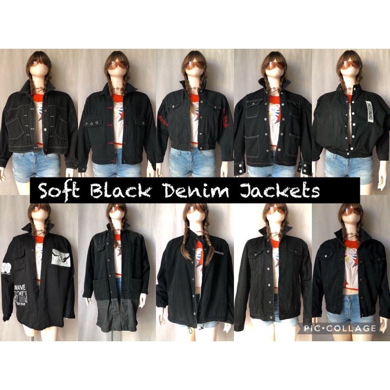 Black Denim Jackets SOFT for Men & Women BDA (Premium Quality ...