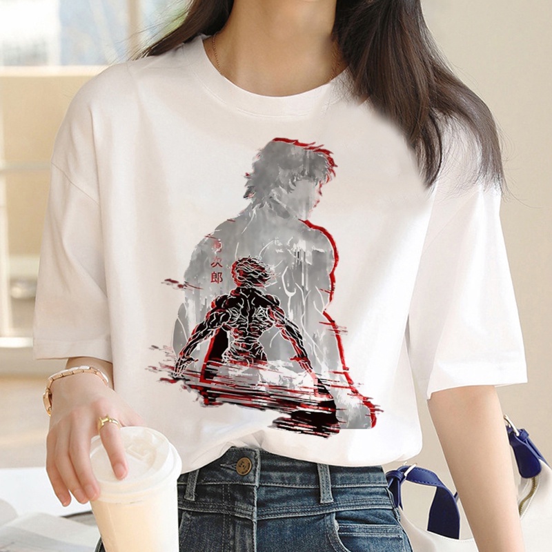 baki summer top tees men japanese 2022 graphic streetwear aesthetic t ...