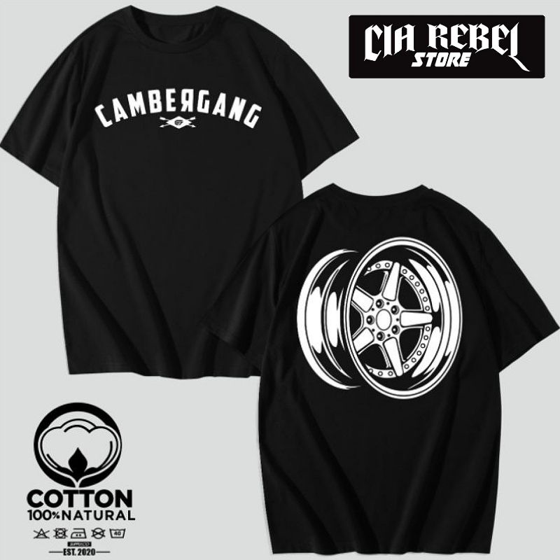 CAMBERGANG RACING T-SHIRTS AUTOMOTIVE T-SHIRTS - CIA REBEL | Shopee ...