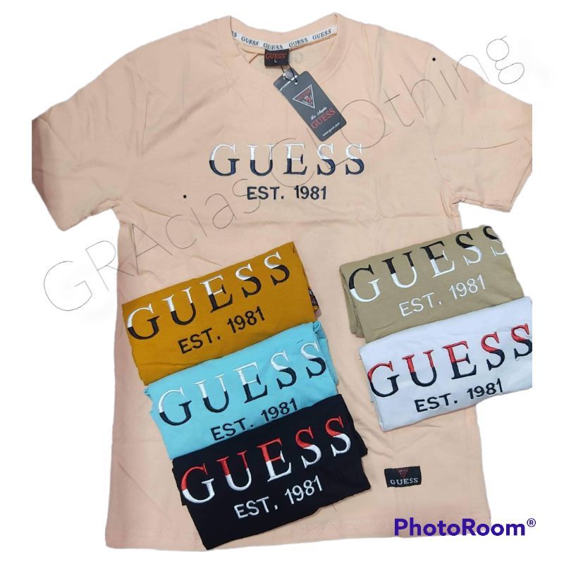 GUESS BRANDED OVERUN TSHIRT FOR MEN GOODQUALITY W LOWE'S PRICE | Shopee ...