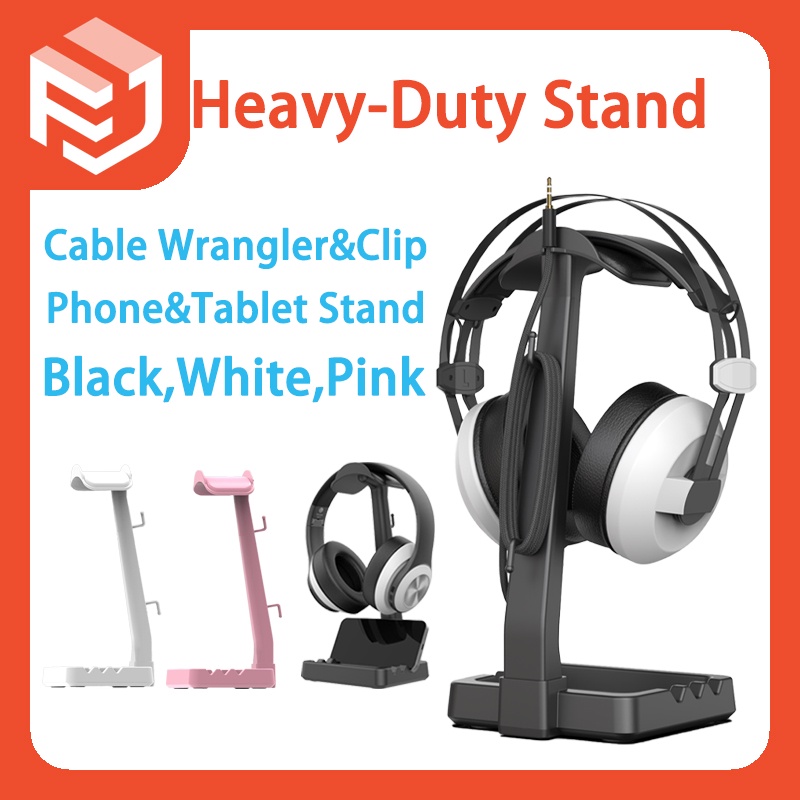 Heavy-Duty 5in1 Headphone Stand Universal Headset stand headphone ...