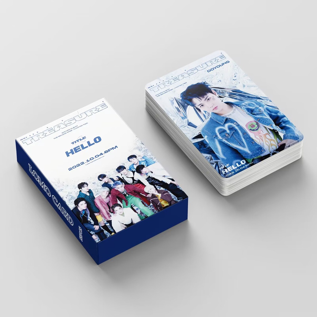 55pcs/set TREASURE PhotoCards HELLO Postcard TEU-DATE SPECIAL LIVE ...