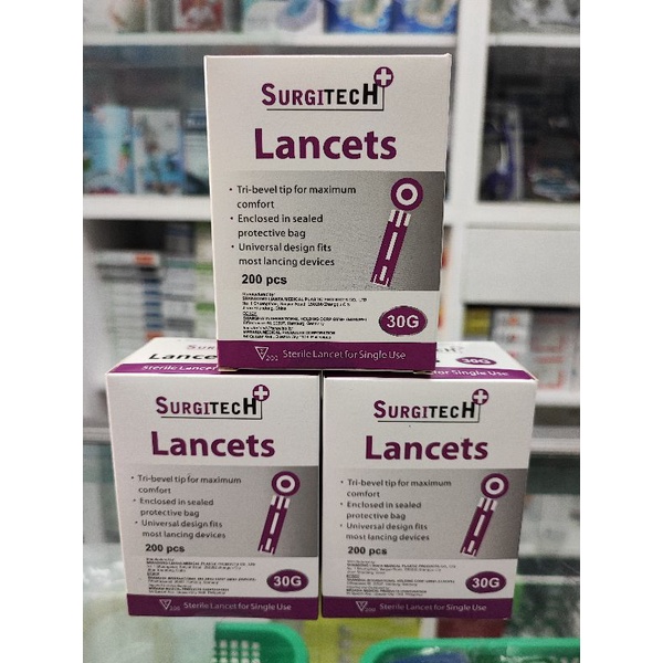 Lancets 30G -200PCS, Universal Design (SURGITECH) | Shopee Philippines
