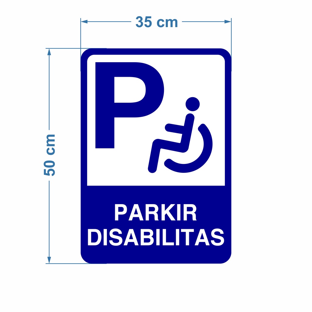 Rambu STICKER Parking disability REFLECTIVE Material | Shopee Philippines