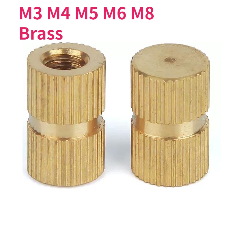 M3 M4 M5 M6 M8 Solid Brass Copper Type B Blind Hole Hot Melt Injection ...