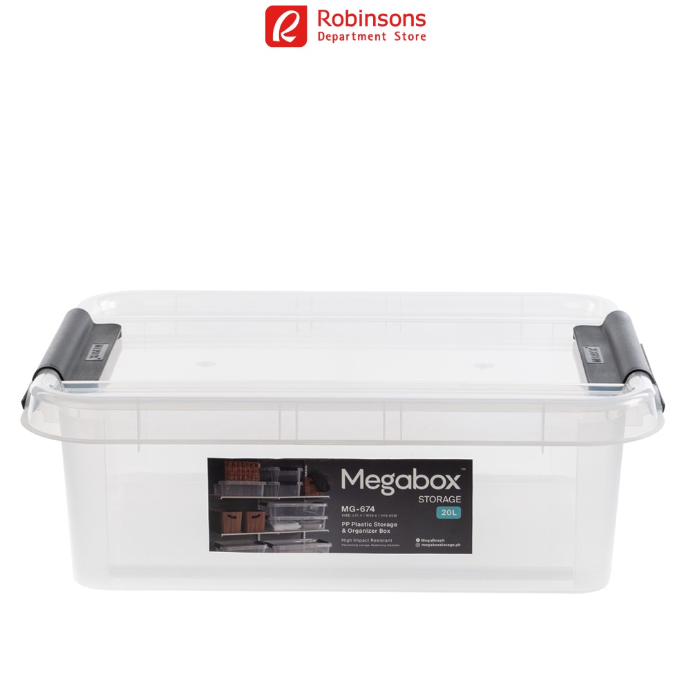 Megabox 20L Storage Box (Clear) | Shopee Philippines