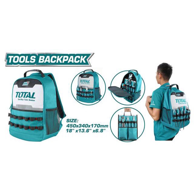 Total Mechanic Tool Backpack Model Thbp0201 (Tools Backpack) | Shopee ...