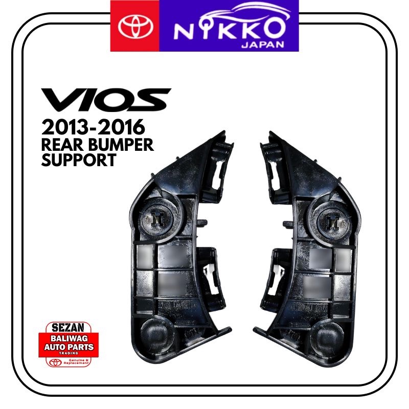 NIKKO JAPAN BUMPER SUPPORT REAR TOYOTA YARIS VIOS 2013-2017 52155-0D070 ...