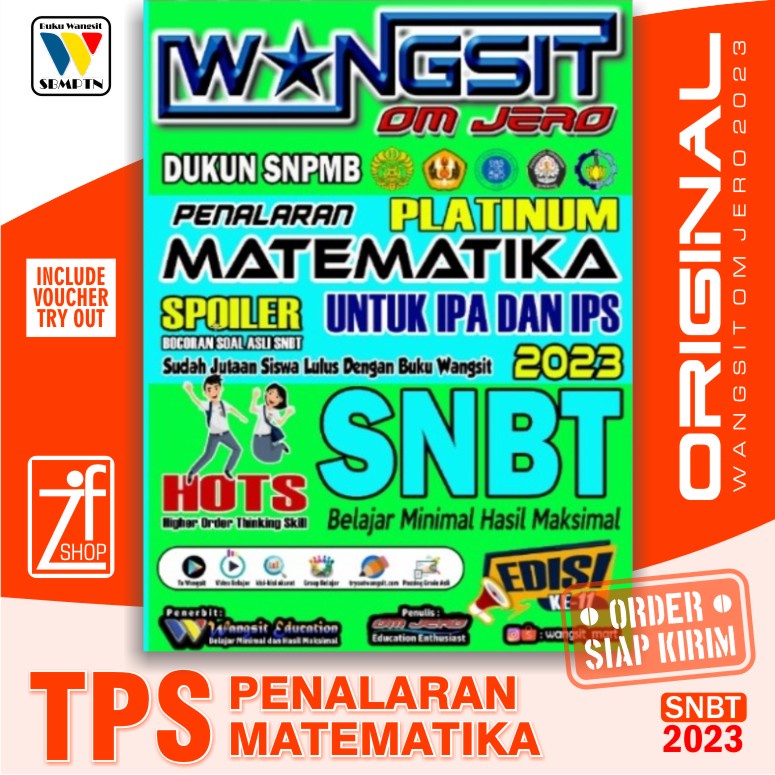 Wangsit Book UTBK SNBT TPS 2023 / Dumpling Book UTBK SNBT TPS ...