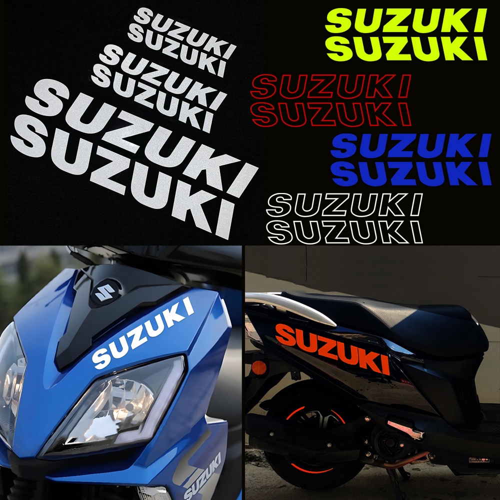 Suzuki Motorcycle Logo Stickers Reflective Motorbike Trunk Body ...