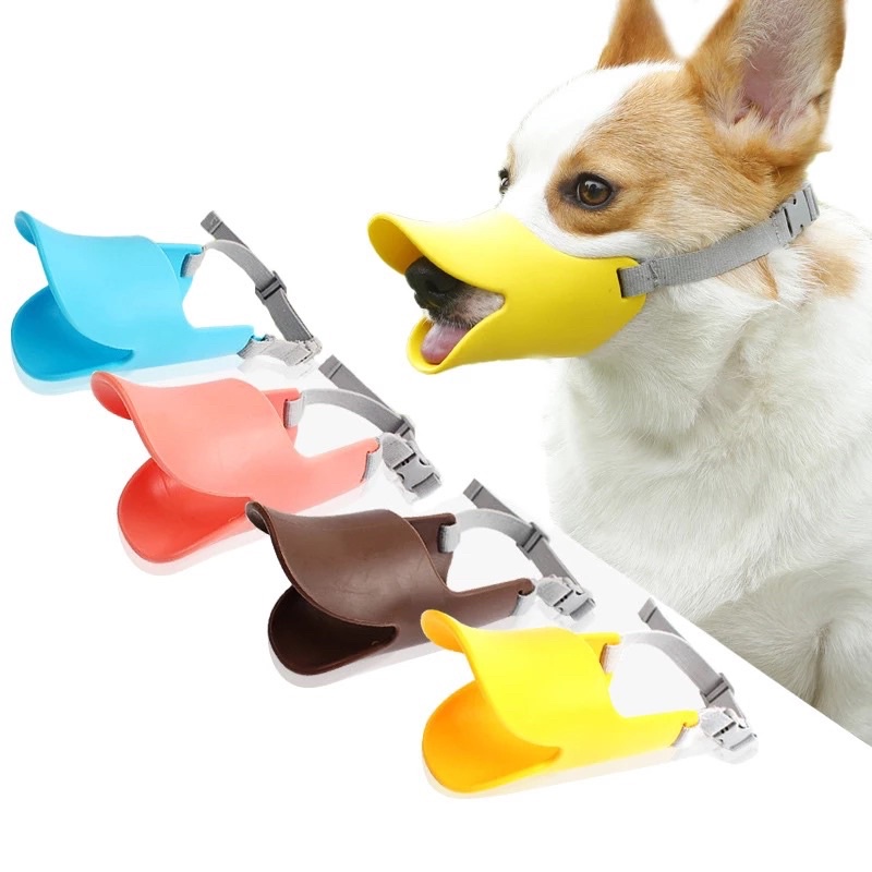 Dog Mouth Cover Duck Muzzle Dog Muzzle Sets Anti-Bite Anti-barking ...
