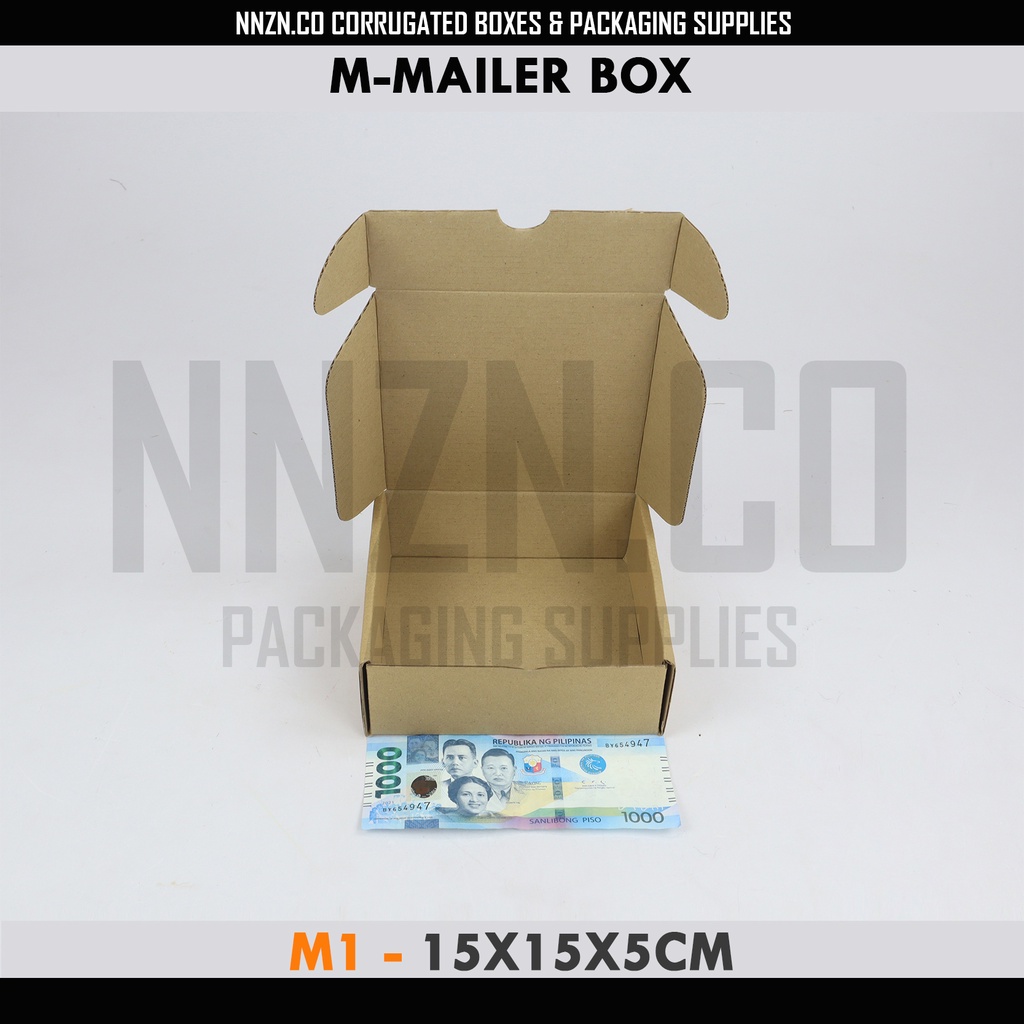 NNZN M-Mailer Box Corrugated Brown Kraft Box T-Mailer Shipping Box Gift ...
