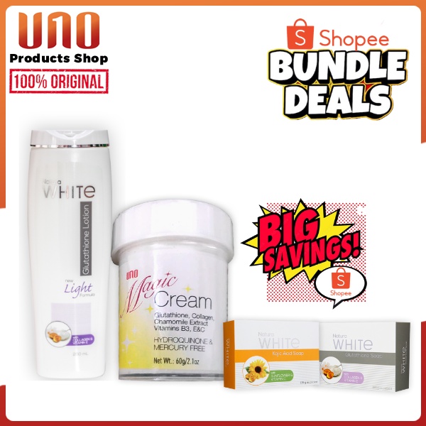 UNO®️[BUNDLE] Magic Cream Glutathione Lotion and Soap Kojic Soap ...