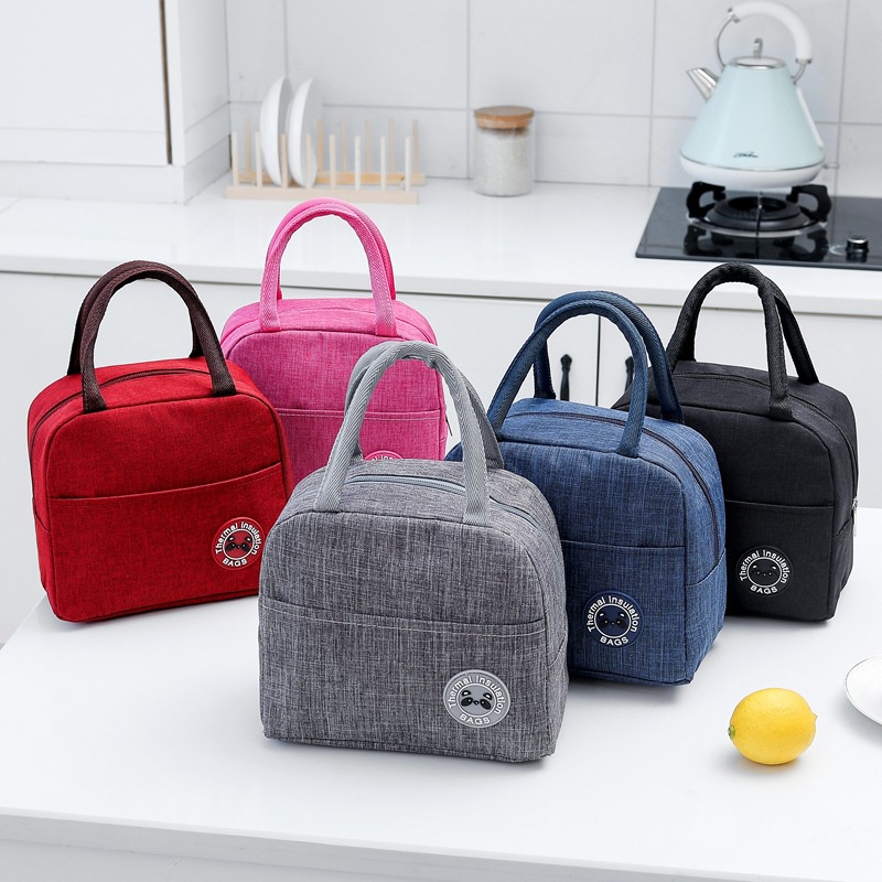 Portable thermal Insulation HOT-COLD Lunch Bag Canvas Bags Fresh ...