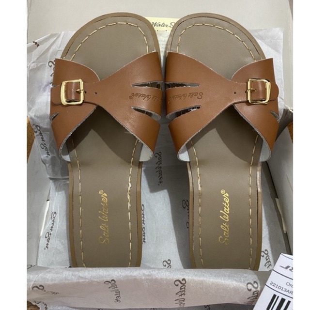 Authentic Salt Water Sandals Slide in TAN | Shopee Philippines
