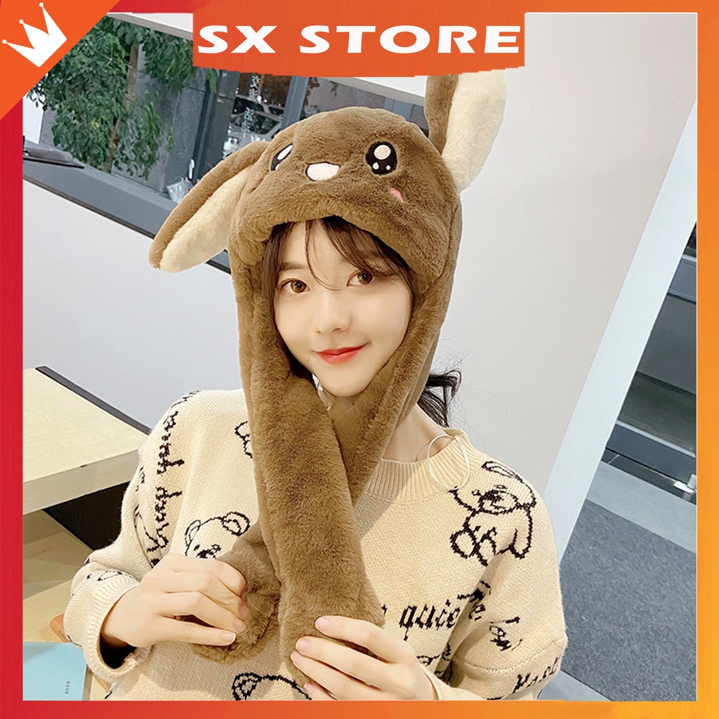 Rabbit Ear Hat Headband Move Airbag Dance Cap Plush Gift Sx | Shopee ...