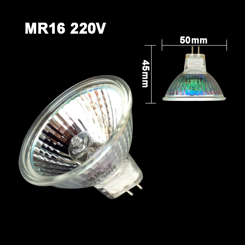 AC 220V AC/DC 12V Halogen Bulb Lamp Cup Light MR11 MR16 GU5.3 GU10 High Brightness Spotlight ...