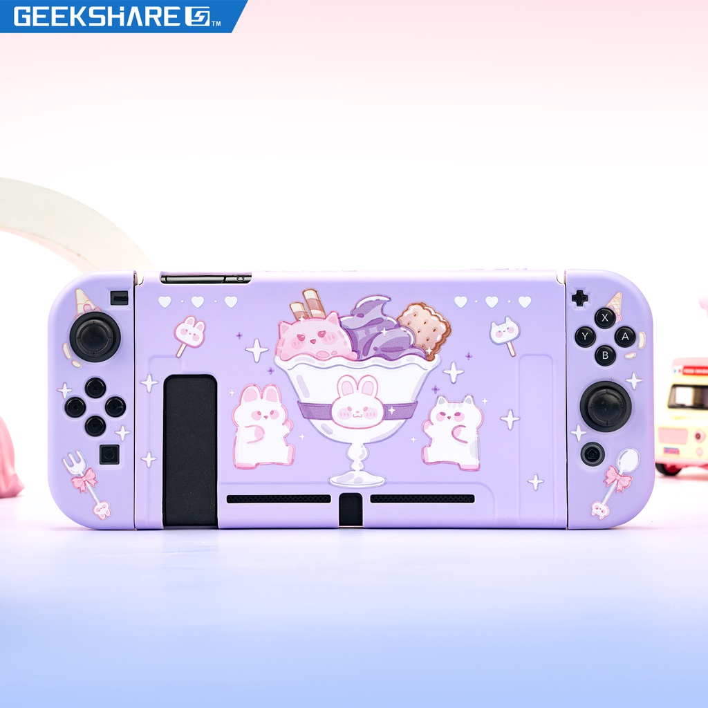 GeekShare Sundae Cat and Rabbit Protective Case for Nintendo Switch ...