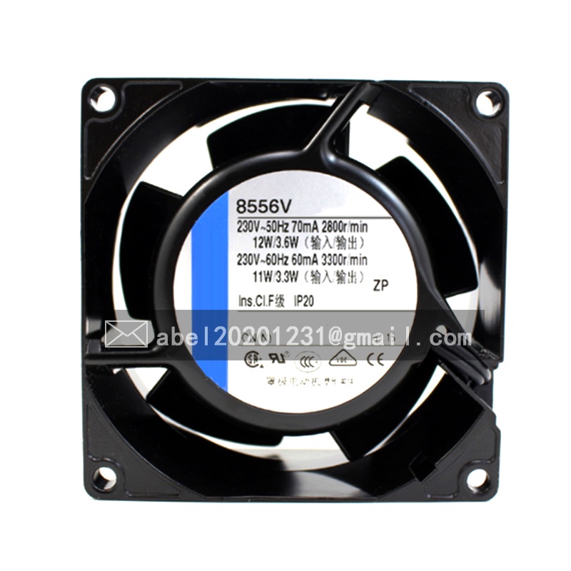 BRAND NEW 8556V 8556 V 230VAC ORIGINAL COOLING FAN 8CM 8038 80*80*38MM ...