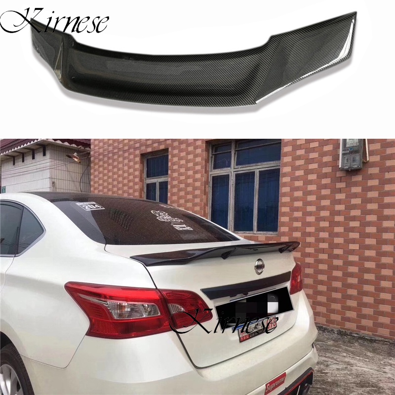 for Nissan Sylphy sentra spoiler 2012 13 14 15 16 17 18 year carbon ...