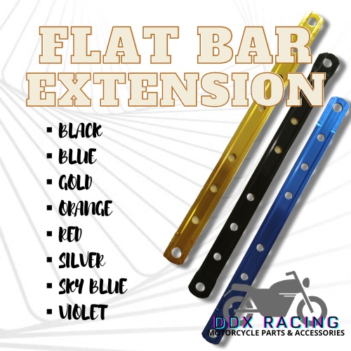 DDX RACING MOTORCYCLE FLAT BAR EXTENSION BAR THICK | Shopee Philippines