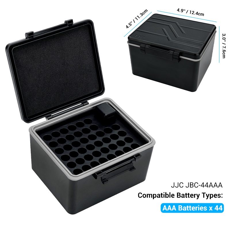 JJC Battery Case 18650 AA AAA Storage Box Holder 2A 3A Double Triple A ...