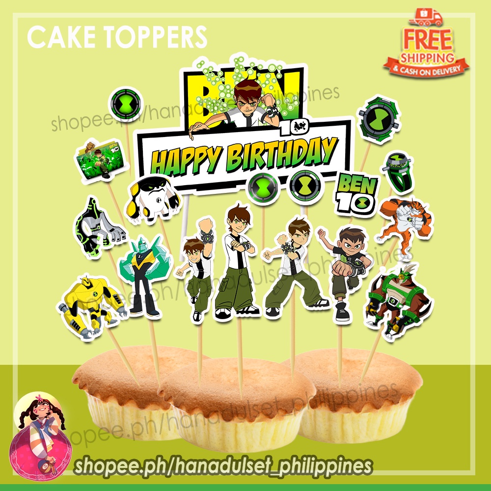 Ben10 Topper | Cake Topper | Ben10 cup cake toppers | Set ♥ hanadulset ...