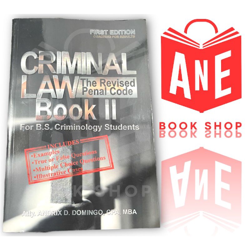 Authentic Criminal Law The Revised Penal Code Book Ii First Ed By Atty