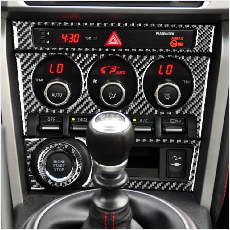 17-19 Toyota GT86 Subaru BRZ Carbon Fiber Control Panel Decoration ...