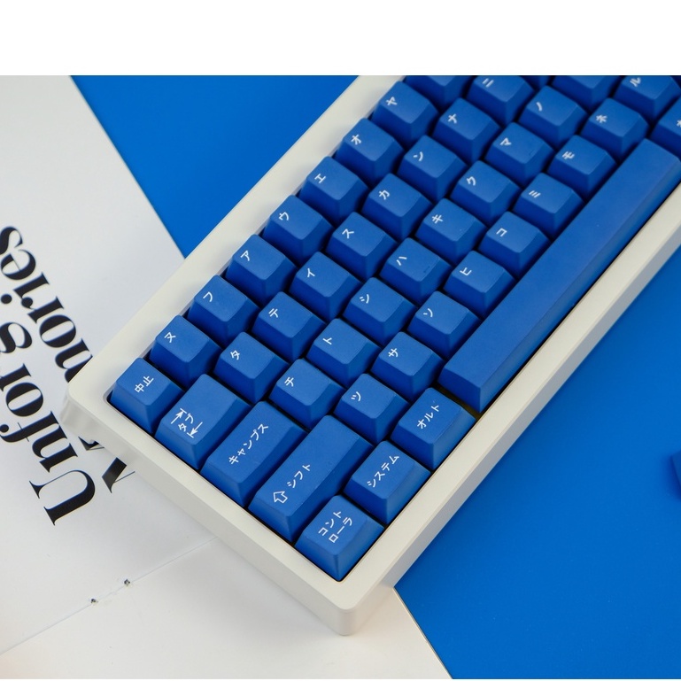 GMK Klein blue Keycap, 130 Keys PBT Keycaps Cherry Profile DYE-SUB ...