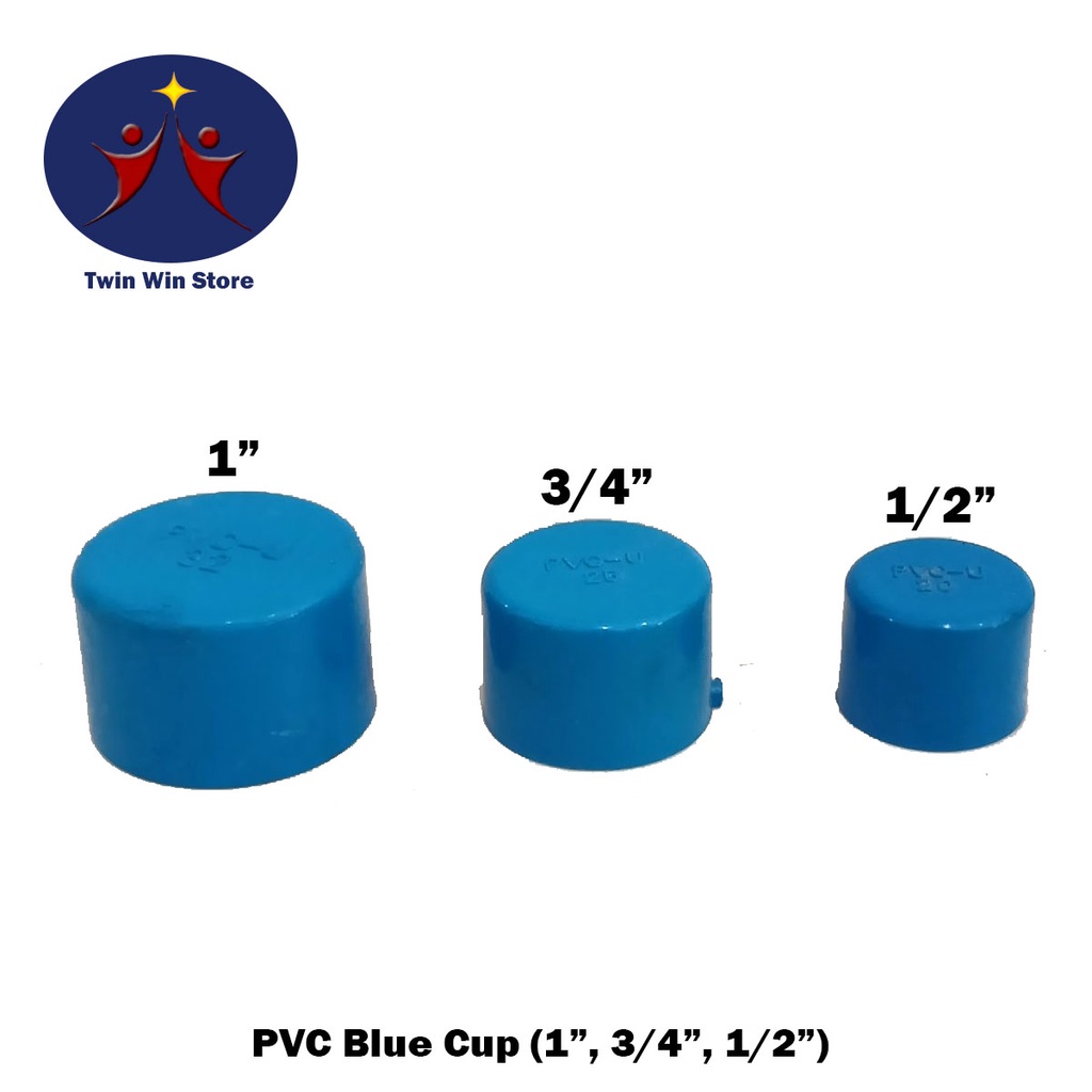 PVC Blue Cap (1, 3/4, 1/2) | Shopee Philippines