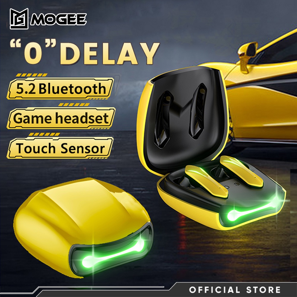 MOGEE Bluetooth Earphones V5.2 Gaming Bluetooth Headphones Wireless ...