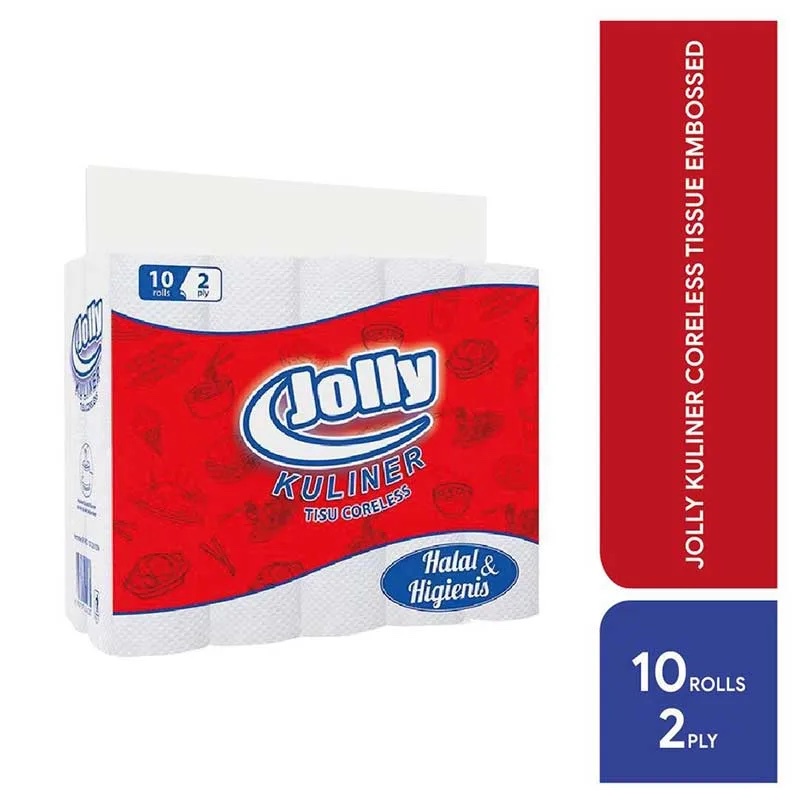 Jolly Tissue ROLL/TOILET/Multipurpose/NAPKIN 10 ROLL 2PLY | Shopee ...
