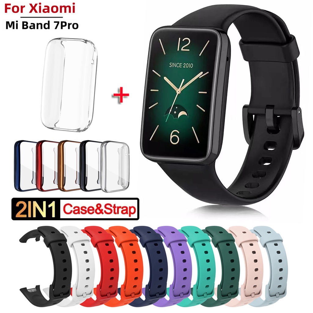Strap+case for Xiaomi Mi Band 7 Pro Smart Band Protective Case Silicone ...