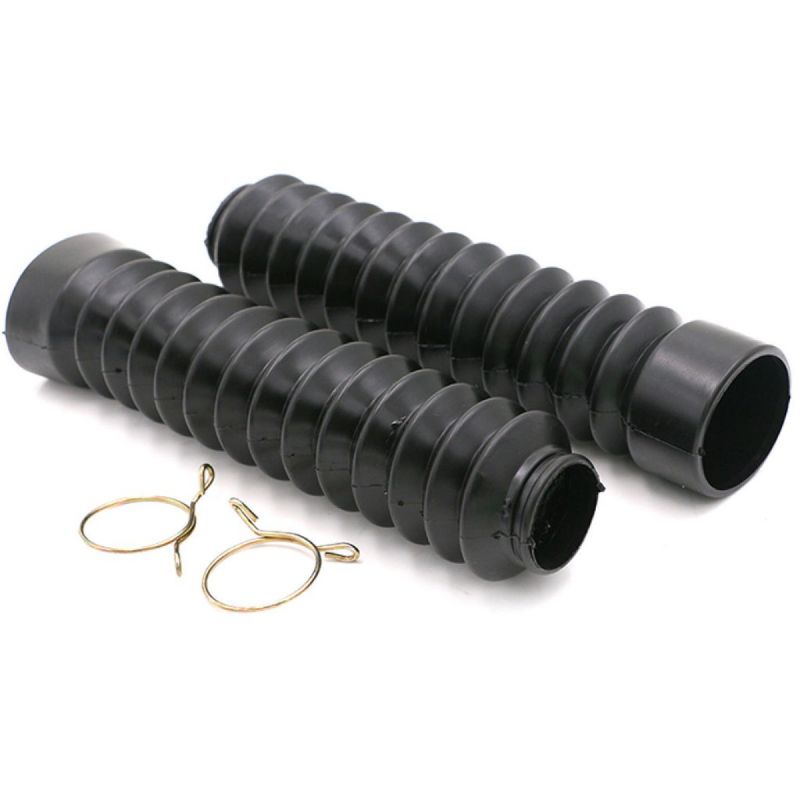 RUBBER BOOTS UNIVERSAL MOTOR CYCLE RUBBER FRONT FORK COVER GAITERS ...