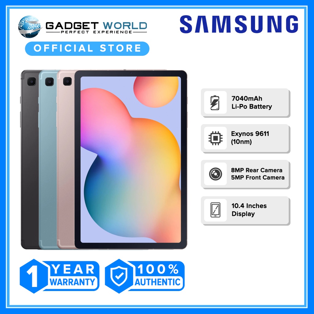 Samsung Galaxy Tab S6 Lite P610 4GB RAM+64GB/ 128GB | 10.4" TFT Display | Octa-core - Gray ...