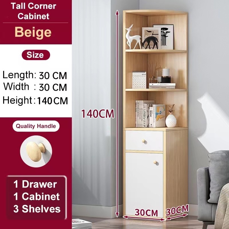 Corner Cabinet Corner Storage Cabinet Triangle Cabinet Shelf Display ...