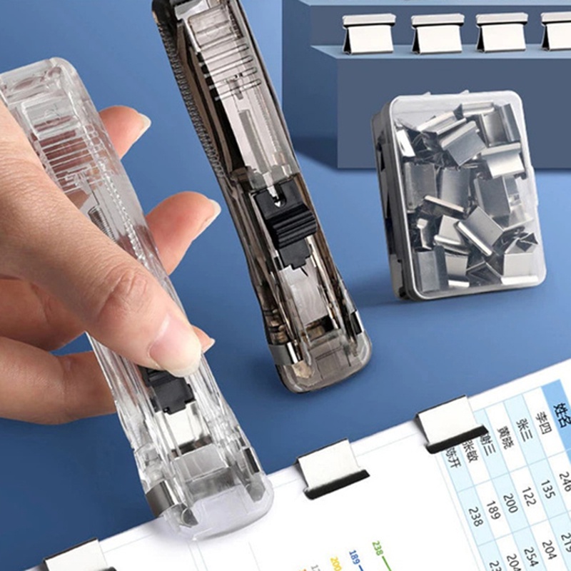 Office Document Organizer Push Clip Stapler Kit Paper Organizer Stapler ...