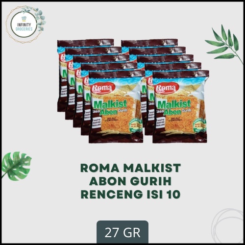 Roma MALKIST ABON SAVORY RENCENG CONTAINS 10 PCS!!! | Shopee Philippines